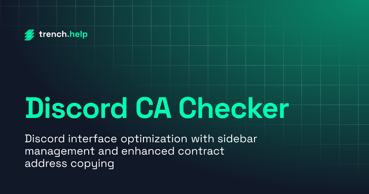 Discord CA Checker | Trench Help Docs